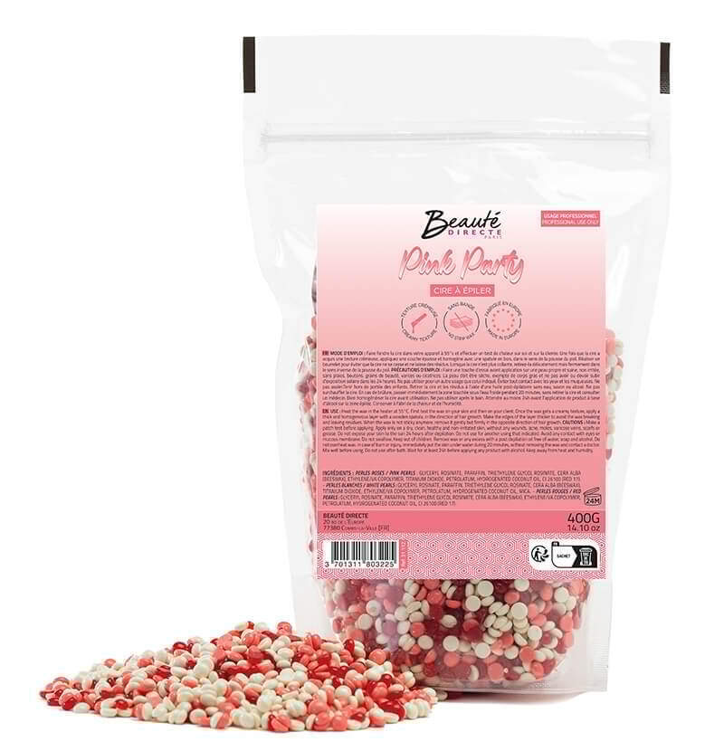 Cire pastilles Pink Party 400G - Pastilles de cires